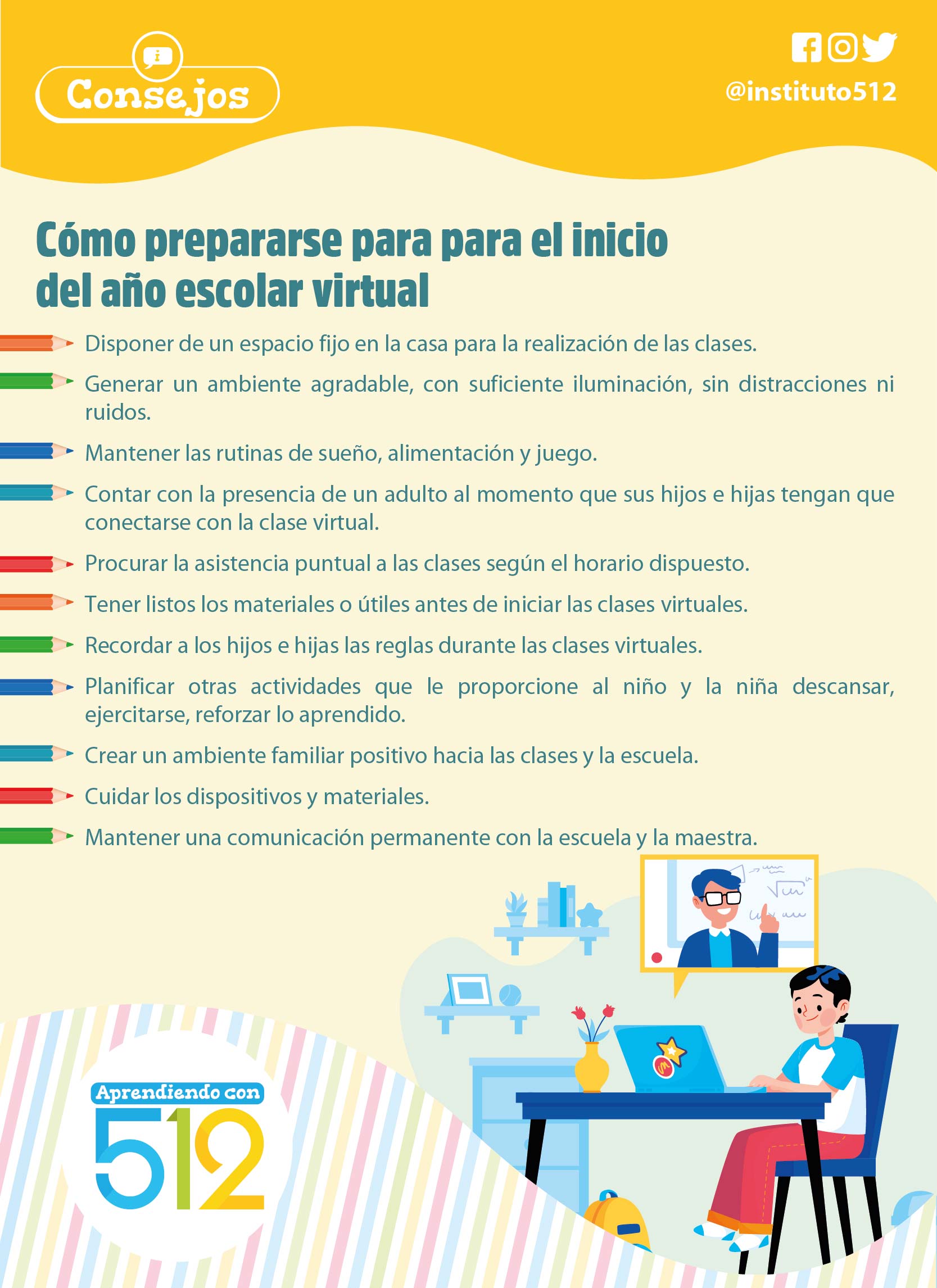 Recomendaciones Inicio De Año Escolar Virtual Aprendiendo Con 512