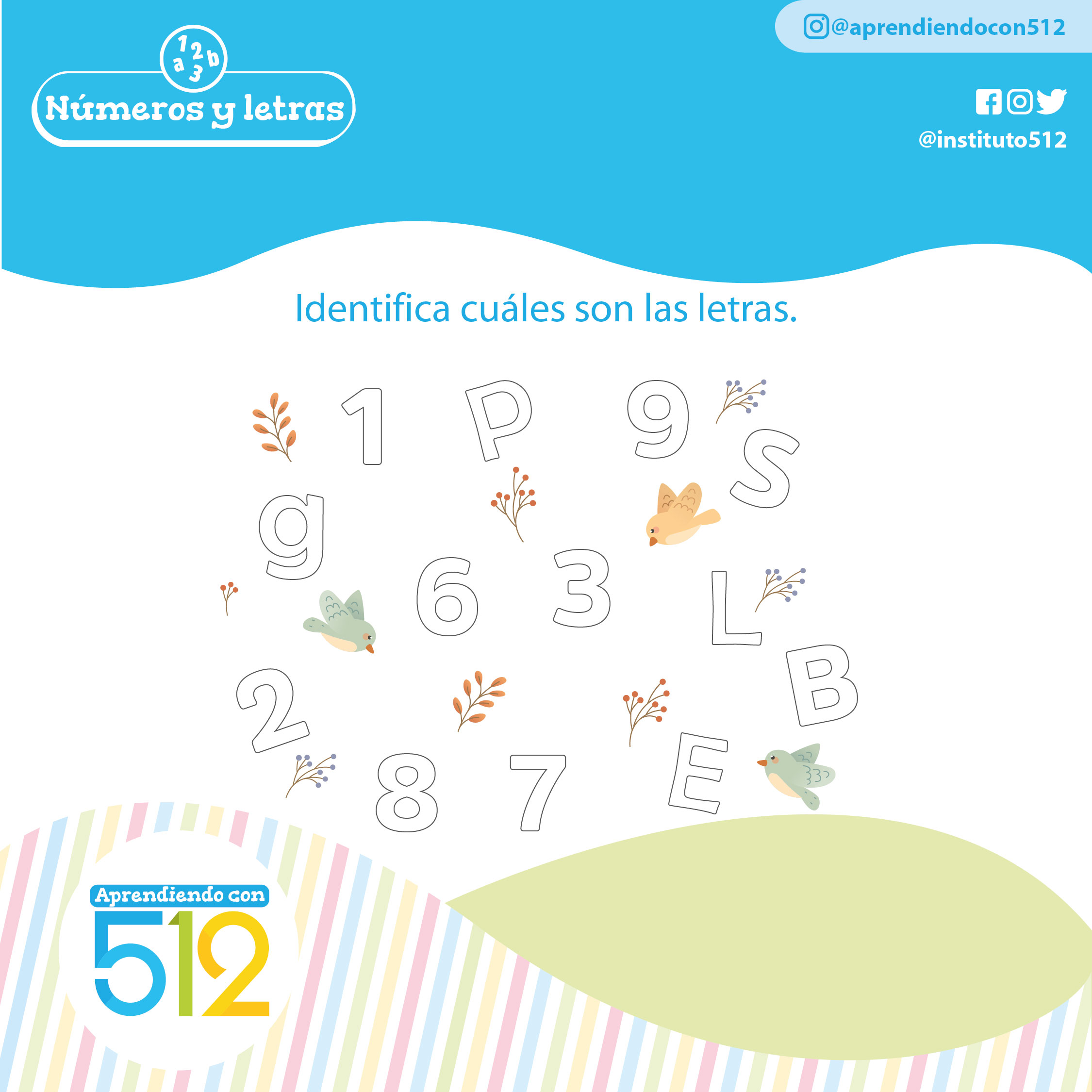 Identifica las letras - Aprendiendo con 512